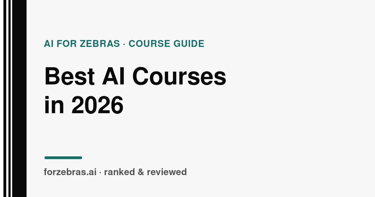 Best AI Courses 2026: Coursera, Google & DeepLearning.AI Ranked | AI ...